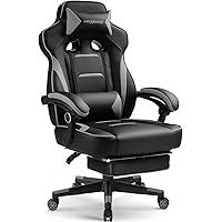 Amazon.com: GTPLAYER Gaming Chair with Footrest, Big and Tall Game ...