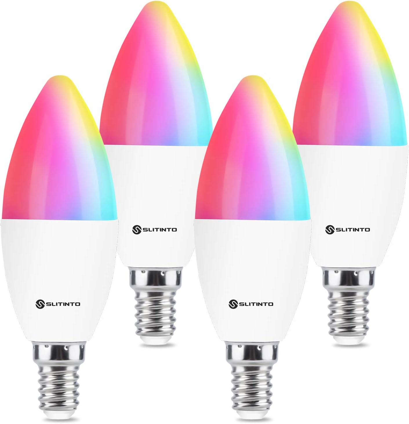 Slitinto Ampoule Connectee WiFi LED E14, Ampoule Intelligente Compatible Avec Alexa et Google ...