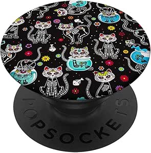 Amazon.com: Watercolor Colorful Cat Print Pop Kitty Socket Mount Print PopSockets PopGrip ...