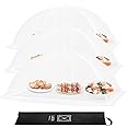 Amazon.com: Lauon Extra Large Food Cover, 3 Jumbo (40"X23.7"), White Mesh Plate Serving Tents ...