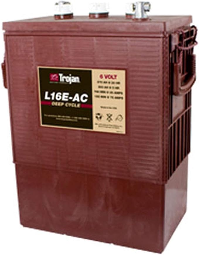 Trojan L16E-AC Flooded Lead Acid Deep Cycle Battery 6V 370Ah FAST USA ...
