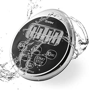Amazon.com: dretec Digital Timer Water Proof Shower Timer Shower Clock ...