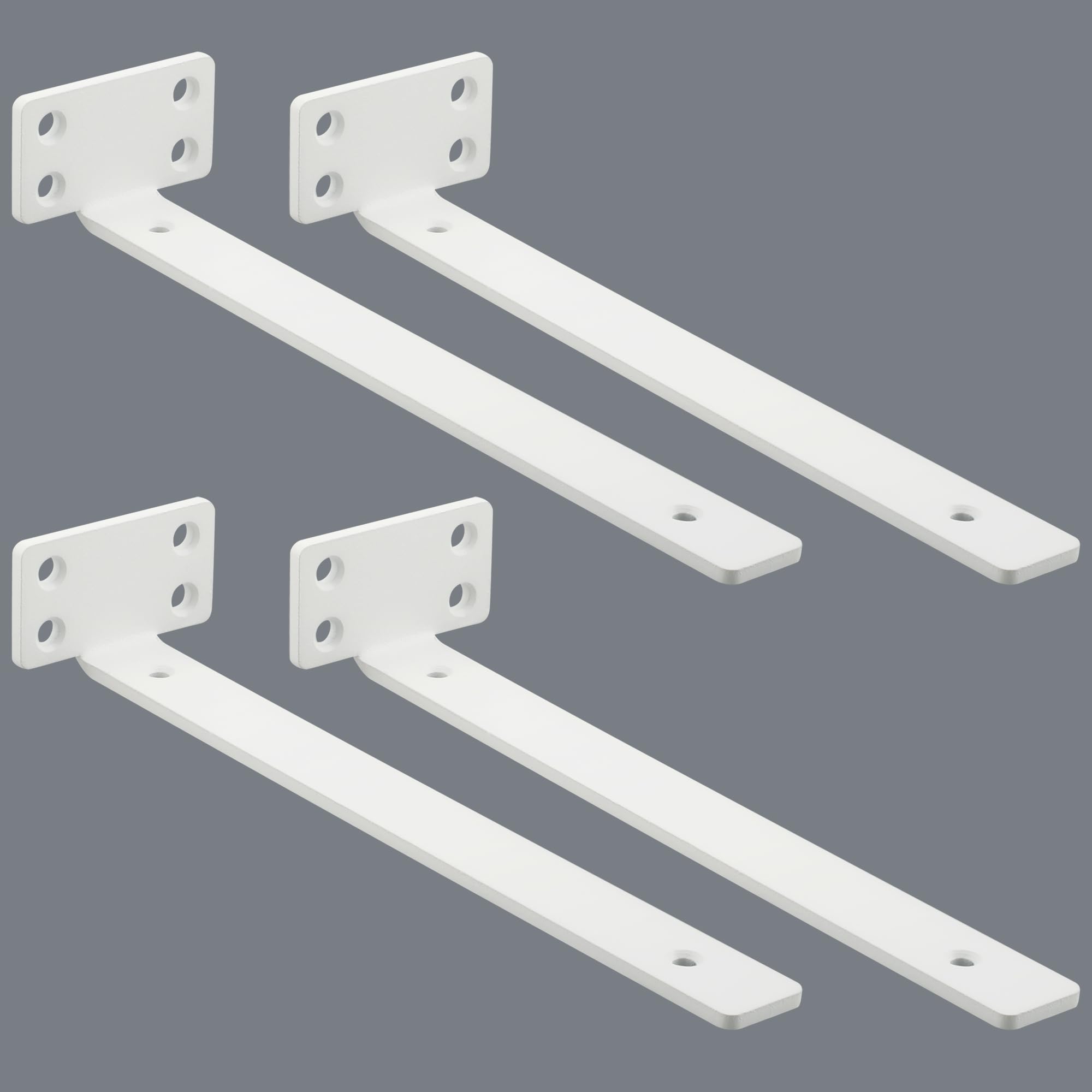 Alise Floating Shelf Brackets,4 Pack L Brackets for Wood Board,10 ...