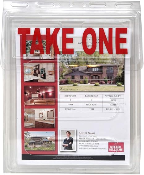 Amazon.com : Outdoor Real Estate Brochure Box - Easy to Use Take One ...