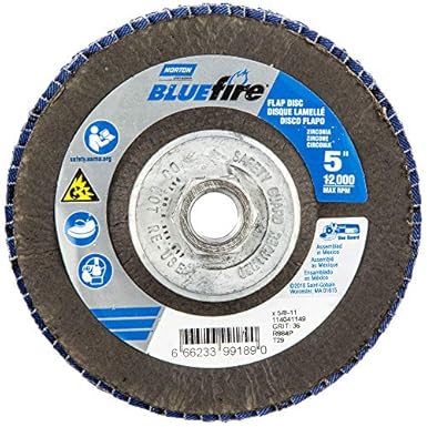 Flap Disc, 5 In x 36 Grit, 5/8-11: Abrasive Flap Discs: Amazon.com ...