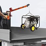 Amazon.com: GRIPWAY Receiver Hitch Mounted Crane New 1100lb Folding ...