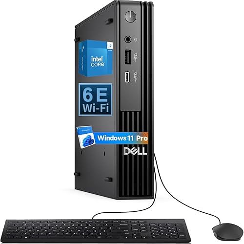 Dell Pro Micro Business Desktop (Replaces OptiPlex) Mini PC, Intel i5 ...