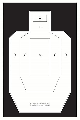 Official USPSA/IPSC Cardboard Shooting Targets, Competition Torso ...