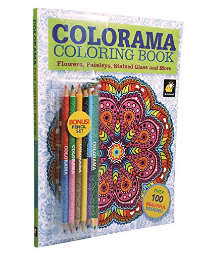 Colorama Coloring Book for Adults with 12 Colored Pencils, Create ...