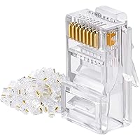 SEAFON 100 Conectores Rj45,Conectores Rj45, Para Cable Ethernet, Cat 5e ...