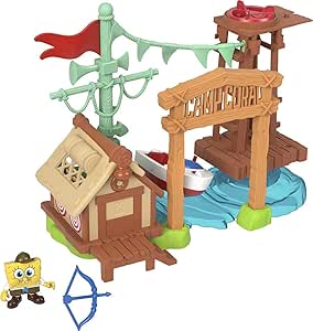 Amazon.com: Fisher-Price Imaginext SpongeBob Camp Coral, campground ...