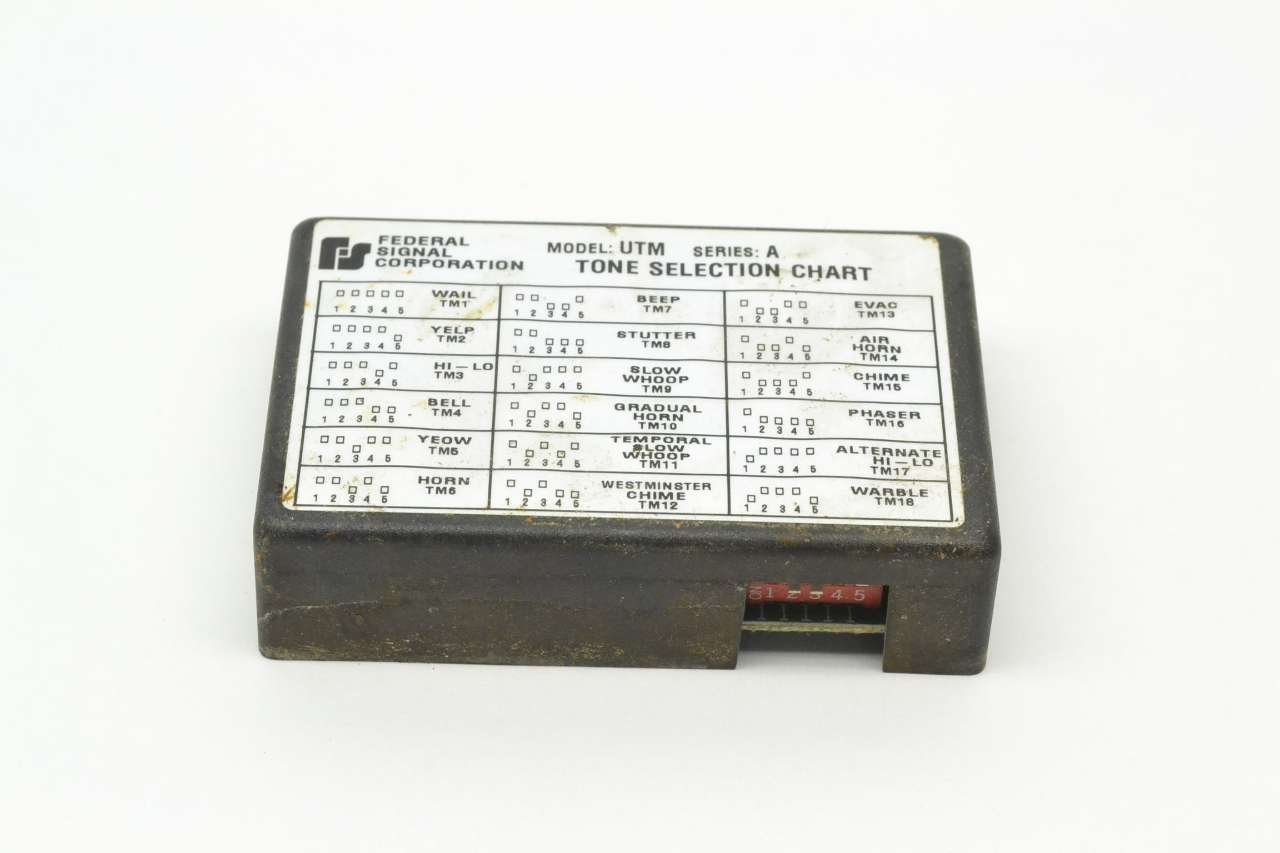 Federal Signal Universal Tone Module, Black/White, Model Number: UTM ...