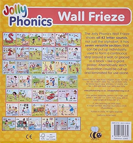 Jolly Phonics Wall Frieze: in Precursive Letters in Dubai - UAE | Whizz ...