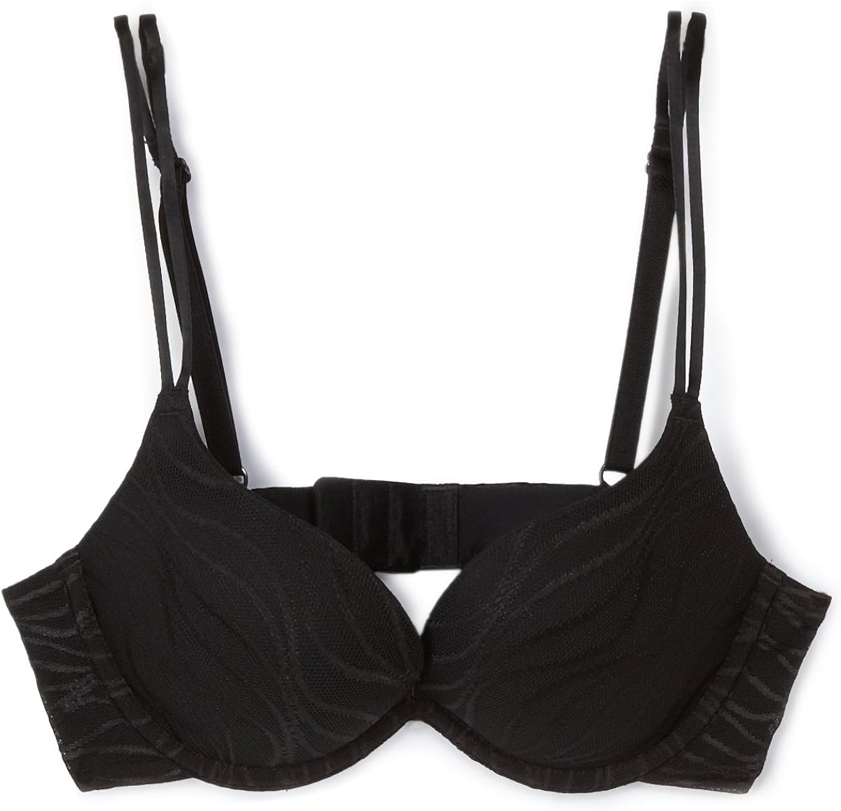 Wacoal Women's Pretty Powerful Push-Up Bra #858146, Black, 32D at ...