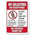 No Soliciting Sign, Funny Decor for House Door Office Business Yard ...