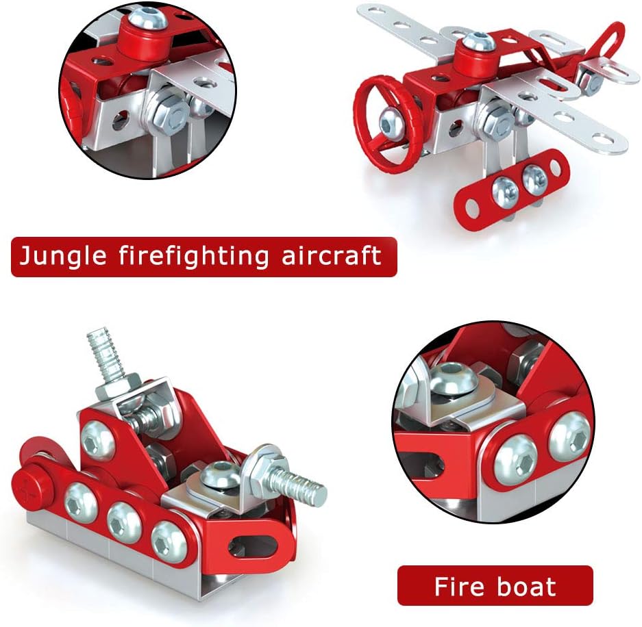 Iron Commander Mini Erector Set Metal Building Set, Various Vehicles ...