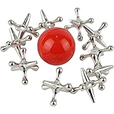 Amazon.com: Metal Jacks and Rubber Ball Set : Toys & Games