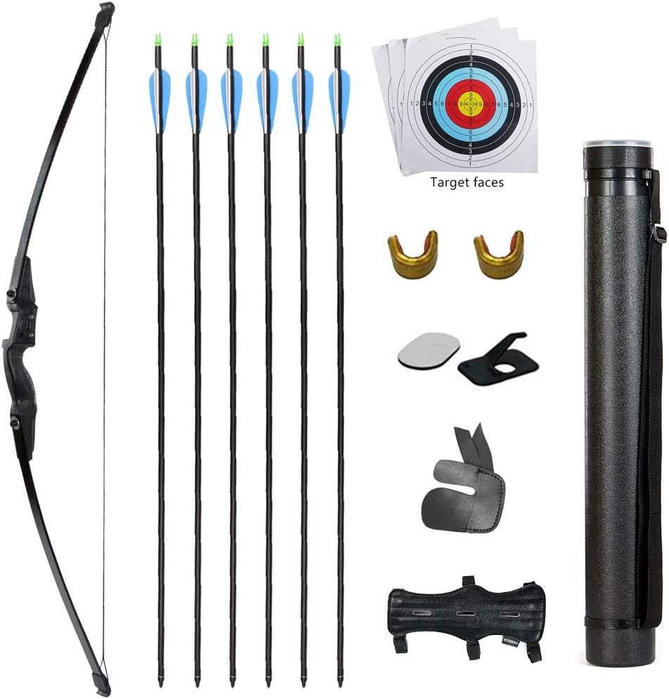 Amazon.com : TOPARCHERY Archery Bow and Arrow Set 30 40 lbs Takedown ...
