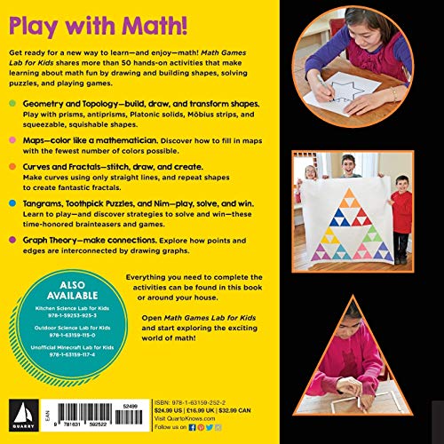 Math Games Lab for Kids: 24 Fun, Hands-On Activities for Learning with ...