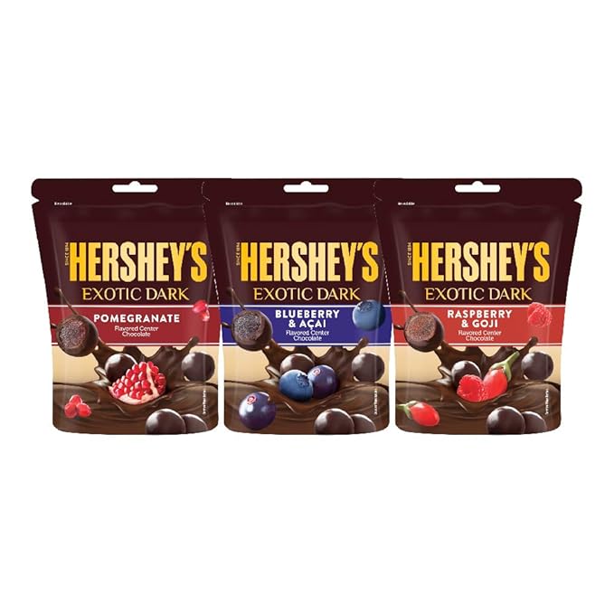 Hershey's Exotic Dark Chocolate Pomegranate, Blueberry & Acai ...