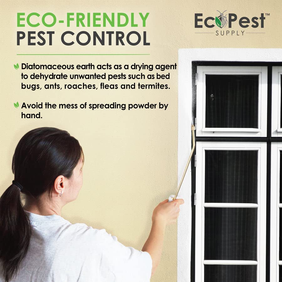 Diatomaceous Earth Powder Duster | Extra Large Bulb Duster, Sprayer ...