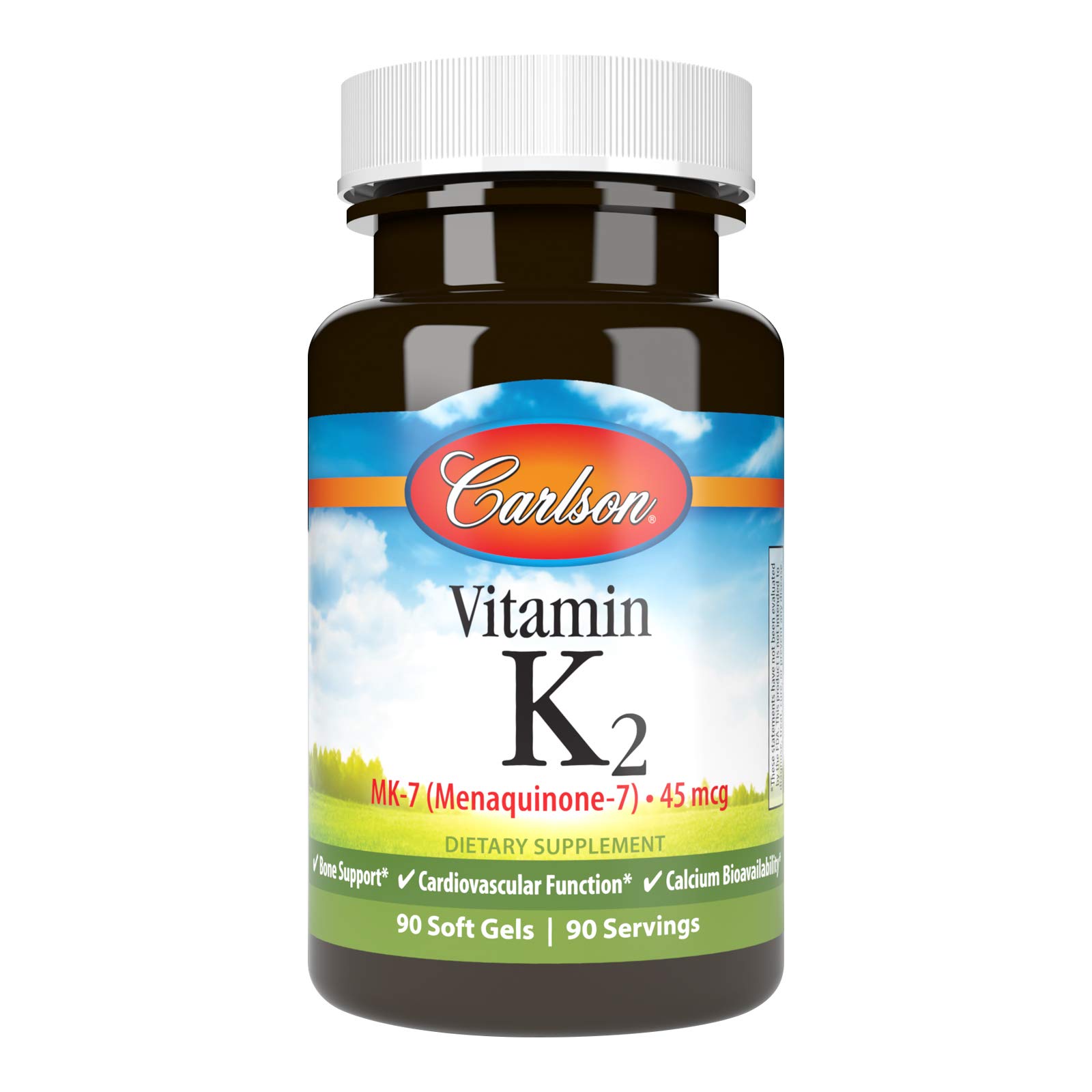 Mua Vitamin K2 MK-7 (Menaquinone), 45 mcg, Bone Support, Calcium ...