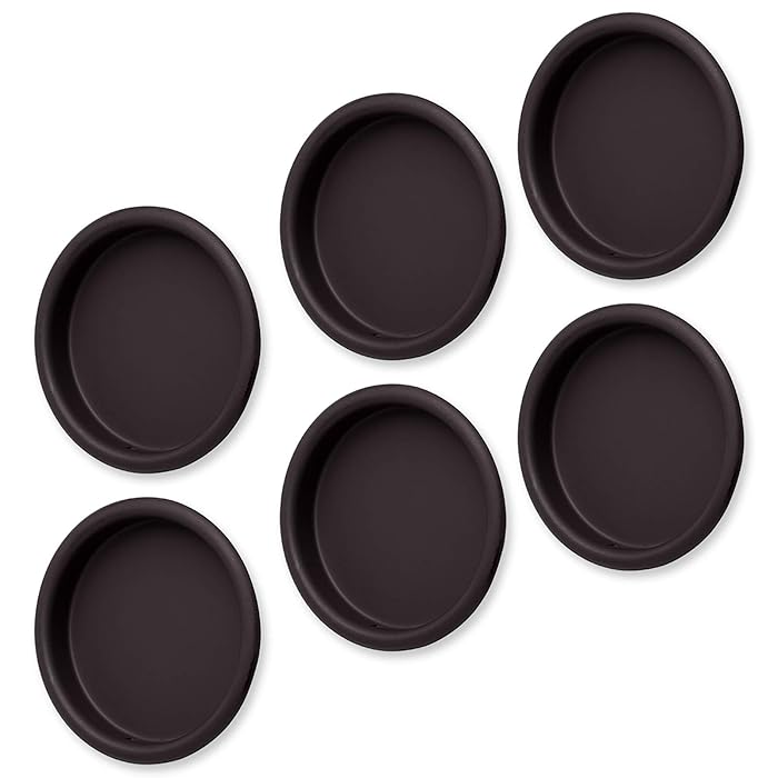 Buy 6 Pack Closet Door Finger Pull 2-1/8'' Oil Rubbed Bronze Inset ...