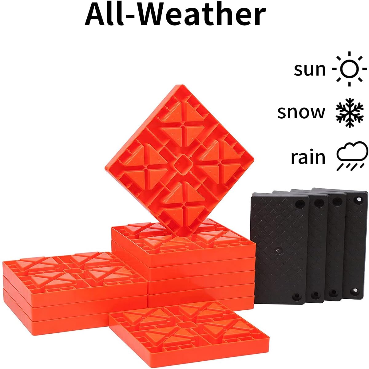 Homeon Wheels Rv Leveling Blocks,Used for Leveling Single Wheels,Heavy ...