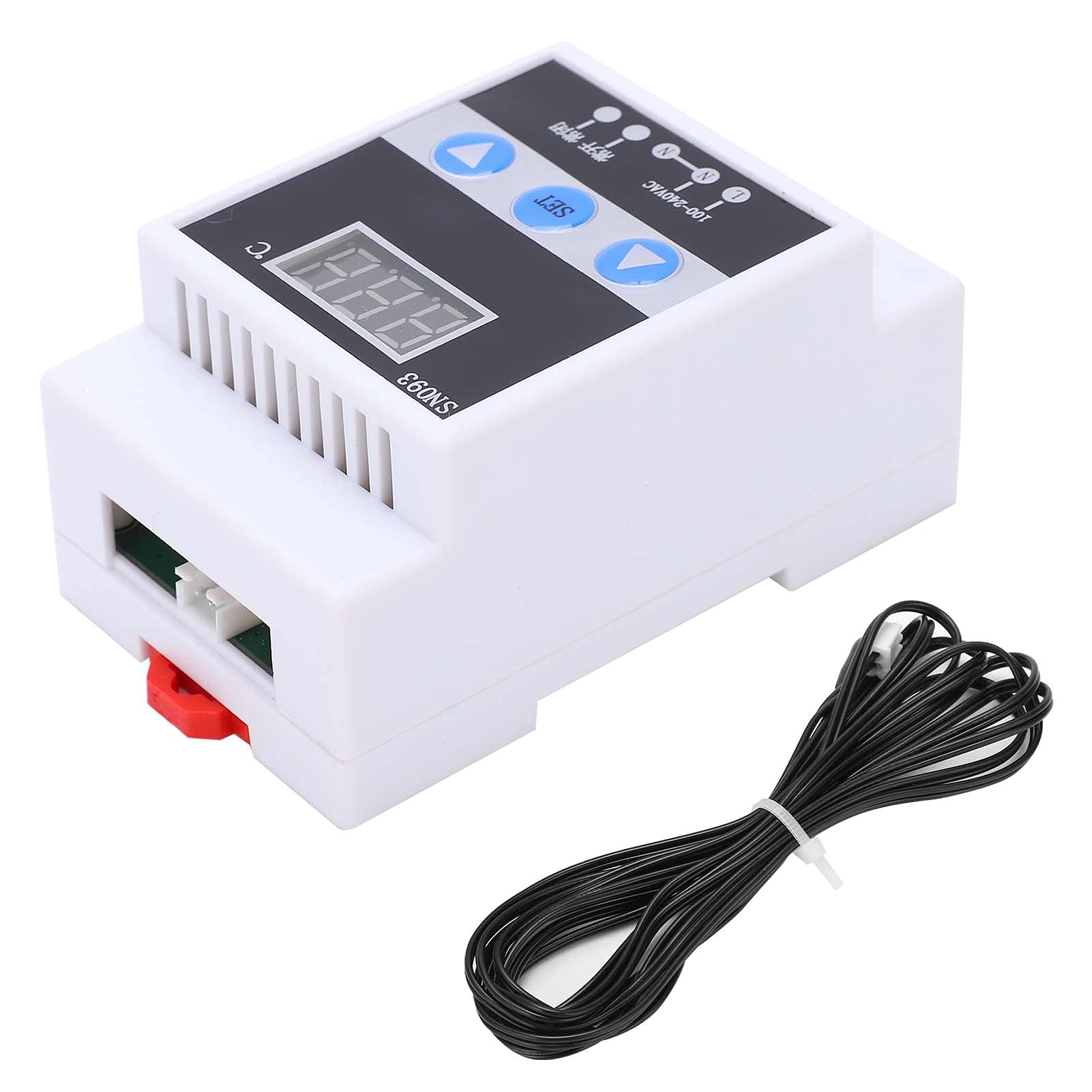 Temperature Regulator Digital Thermostat Control Sensor Din Rail Mount ...