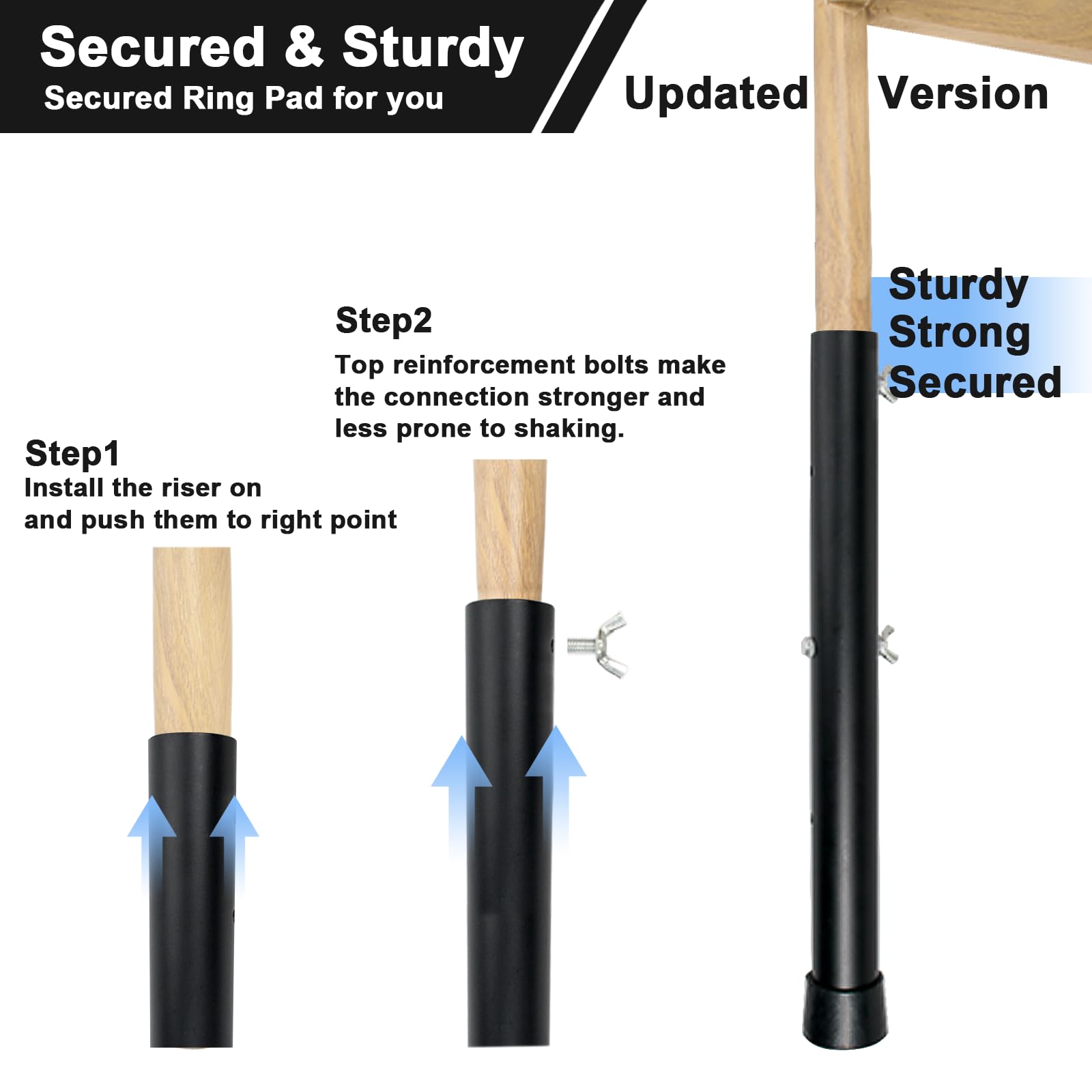 Mua kulusion 4 Packs Table Leg Extenders, Adjustable Table Leg Risers ...
