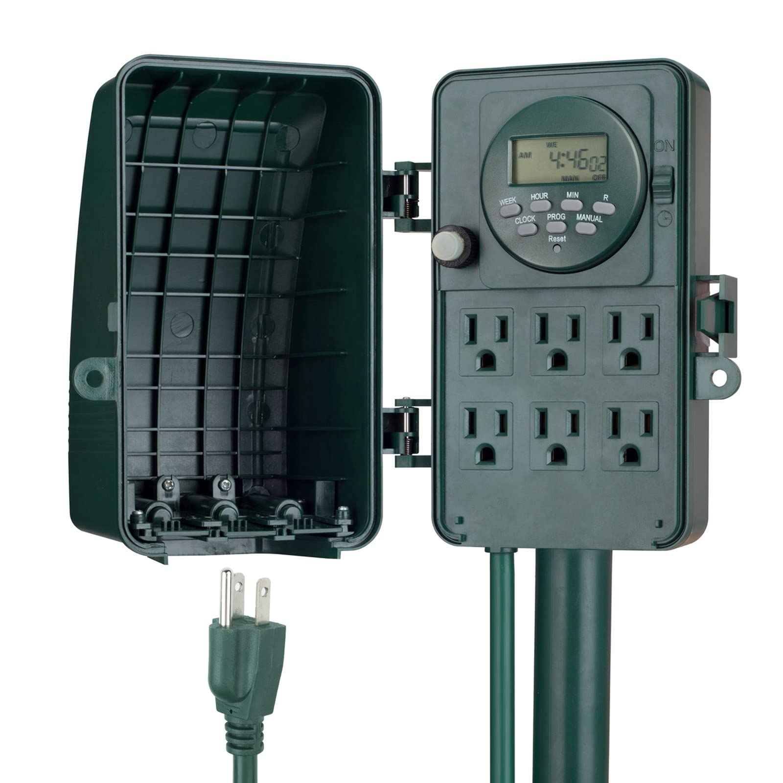Mua 7 Day Heavy Duty Outdoor Digital Stake Timer, 6 Outlets ...