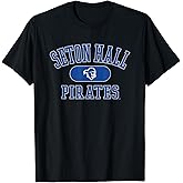 Amazon.com : Seton Hall Pirates Varsity Officially Licensed T-Shirt ...