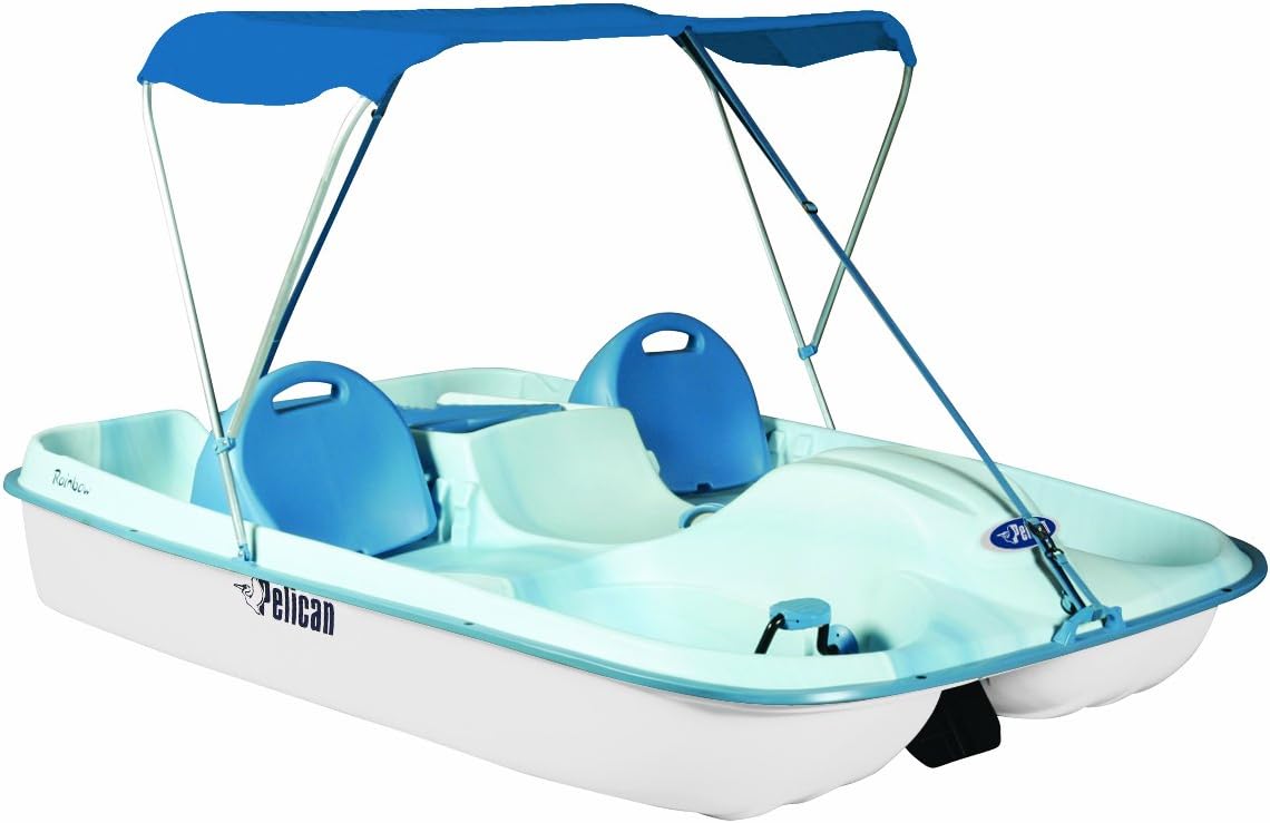 Pelican Rainbow Deluxe Pedal Boat, Fade Blue/White: Amazon.co.uk ...