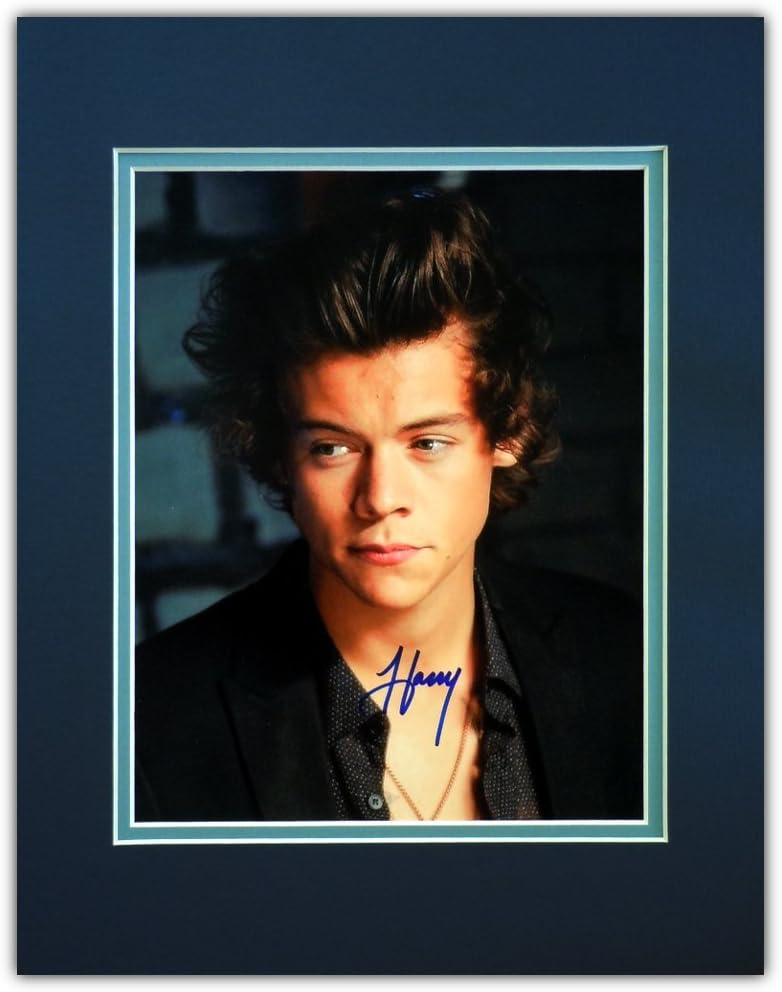 Harry Styles from One Direction Autographed 8x10 Photo Matted to 11x14 ...