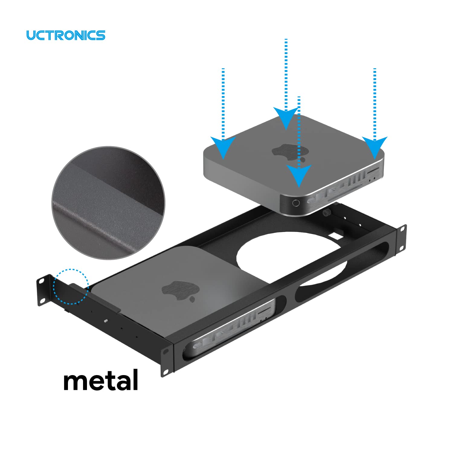 Mua UCTRONICS Mac mini Rack Mount with Side Brackets, 19" 1U Rackmount ...