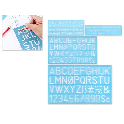 ACE Select Alphabet Stencils Set of 4 Plastic Letter | Ubuy Nepal