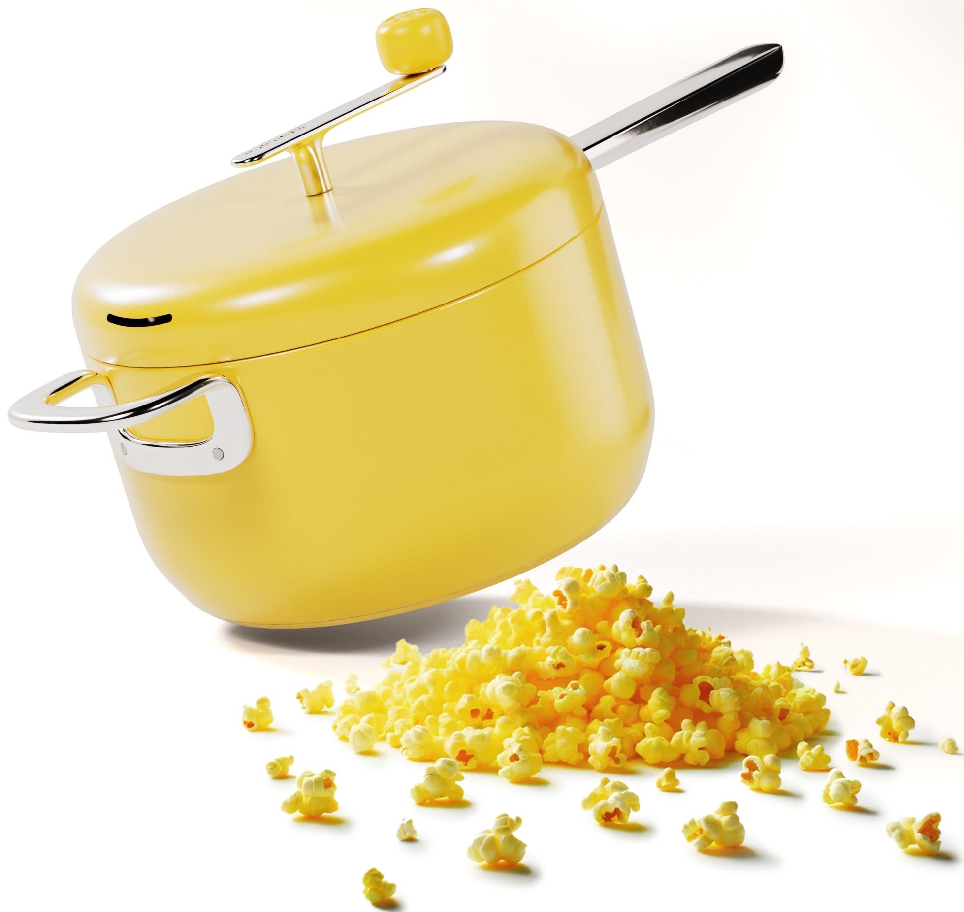 Popsmith Popcorn Popper in Butter - 6 Quart Stovetop Popcorn Machine ...