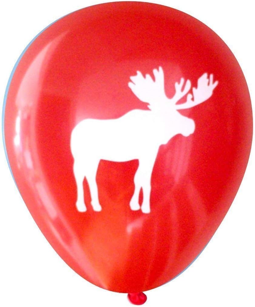 Moose Balloons (16 pcs) by Nerdy Words (Red): Amazon.ca: Home & Kitchen