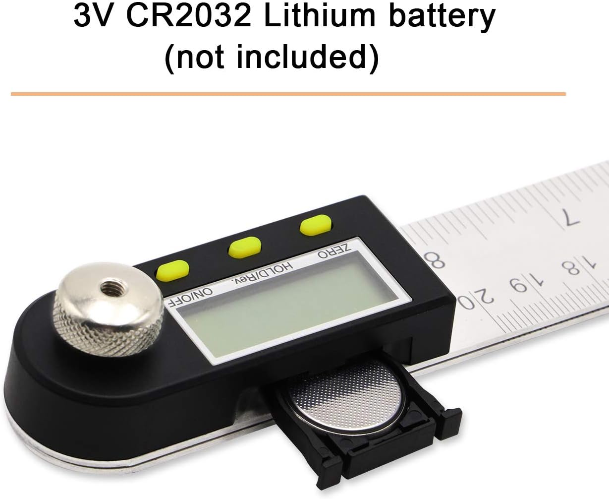 SHAHE Digital Angle Finder Ruler 200 mm Digital Protractor Digital Goniometer 2-in-1 Angle Gauge ...