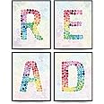 Amazon.com: PLKMN Classroom Decor, Rainbow Pastel Classroom Read Sign ...