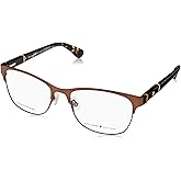 Kate Spade JOHNNA Plastic Round Eyeglasses, Pink Havana, Medium at ...