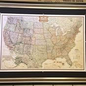 National Geographic: United States Executive Wall Map (Poster Size: 36 ...