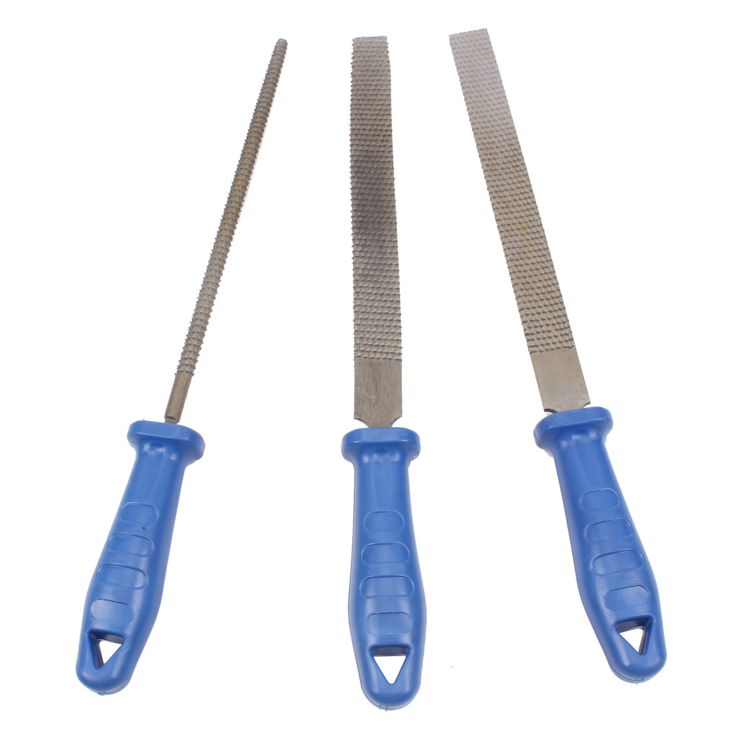 CCLIFE 3 tlg Holzraspelsatz 200mm Profi Feilensatz Raspel Flach Rund ...