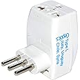 Amazon.com: Ceptics 3 Outlet Travel Adapter Plug Type L for Italy ...