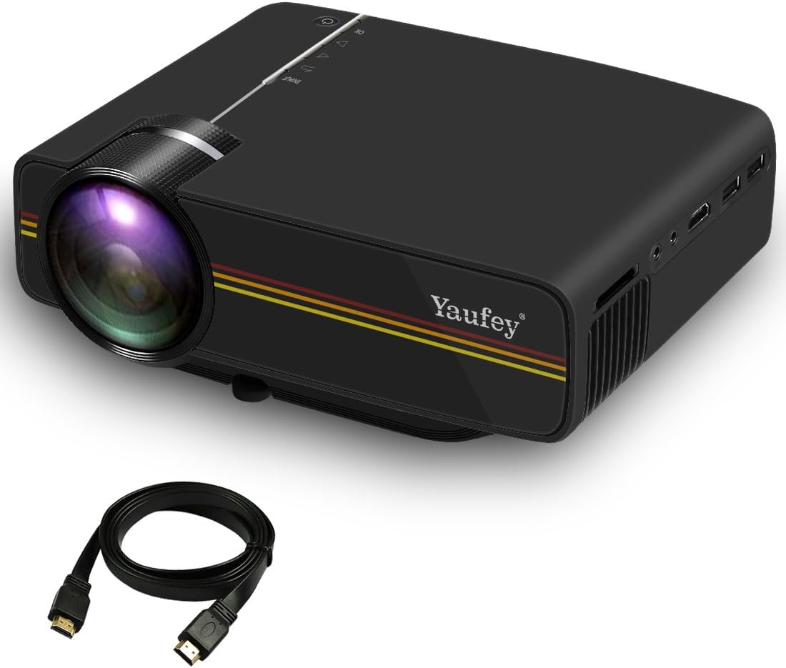 yaufey Vidéoprojecteur, 1200 lumens Mini LED Projecteur Mini Théâtre ...