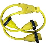 Amazon.com : Amp Up Marine & RV Cords 125/250v 50 amp Male x (2) 125/250v 50a Female Marine Y ...