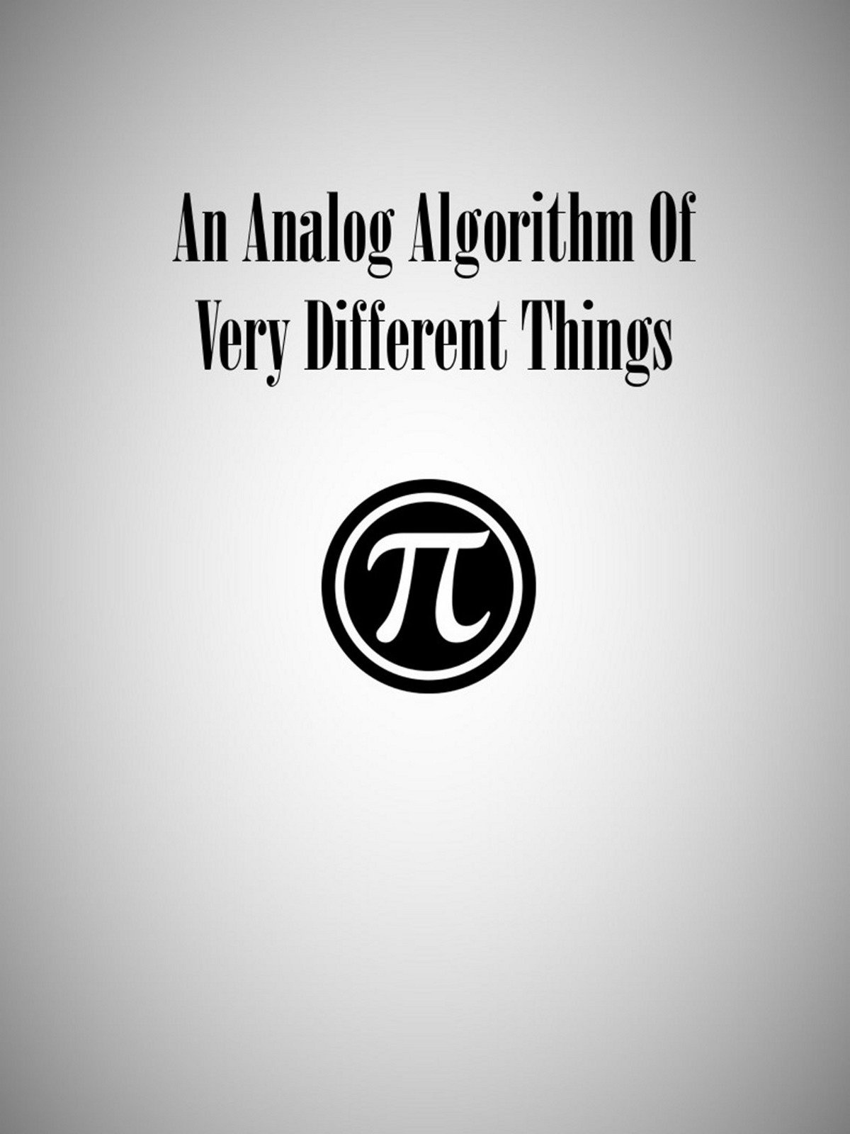 Amazon.co.jp: An Analog Algorithm Of Very Different Thingsを観る | Prime Video