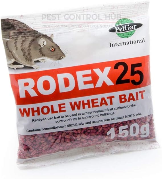 Rodex 25 Whole Wheat Rat Poison Sachets: Amazon.co.uk: Garden & Outdoors