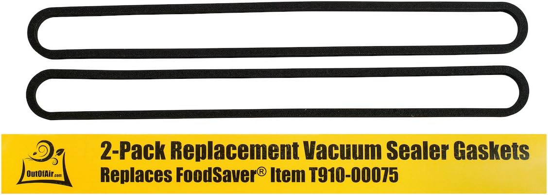Upper and Lower Gasket Replacements for FoodSaver (2 Foam Gaskets ...