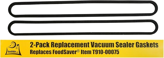 Upper and Lower Gasket Replacements for FoodSaver (2 Foam Gaskets ...
